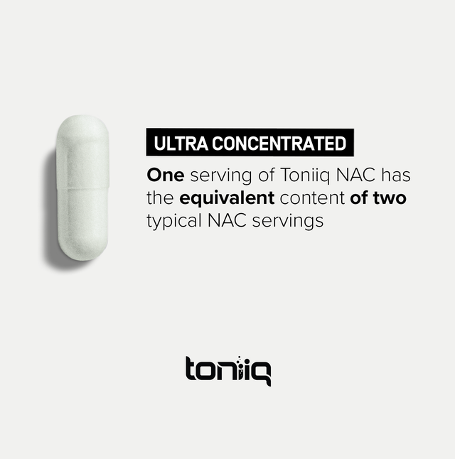 NAC 1300 - 120/240 Capsules - Toniiq – Toniiq - Elevated Nutrients